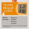 Tủ nuôi mèo bằng gỗ CC024 - Petto